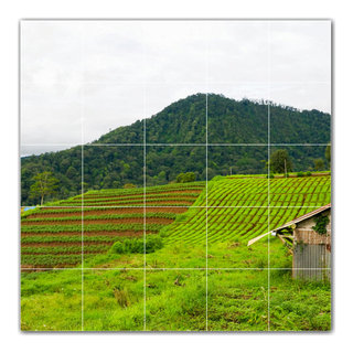 Farm Ceramic Tile Wall Mural HZ500570, 21.25" Wide x 21.25" High ...