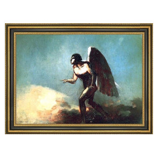 Odilon Redon The Winged Man The Fallen Angel Canvas Print, 16"x24 ...