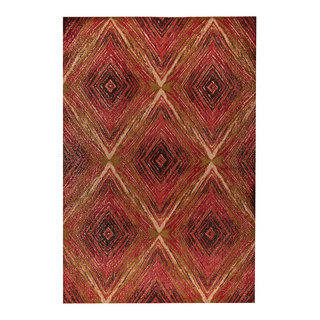 Lansing Rug, Red/Multi, 2'x3', 2'x3' - Contemporary - Area Rugs - by MA ...