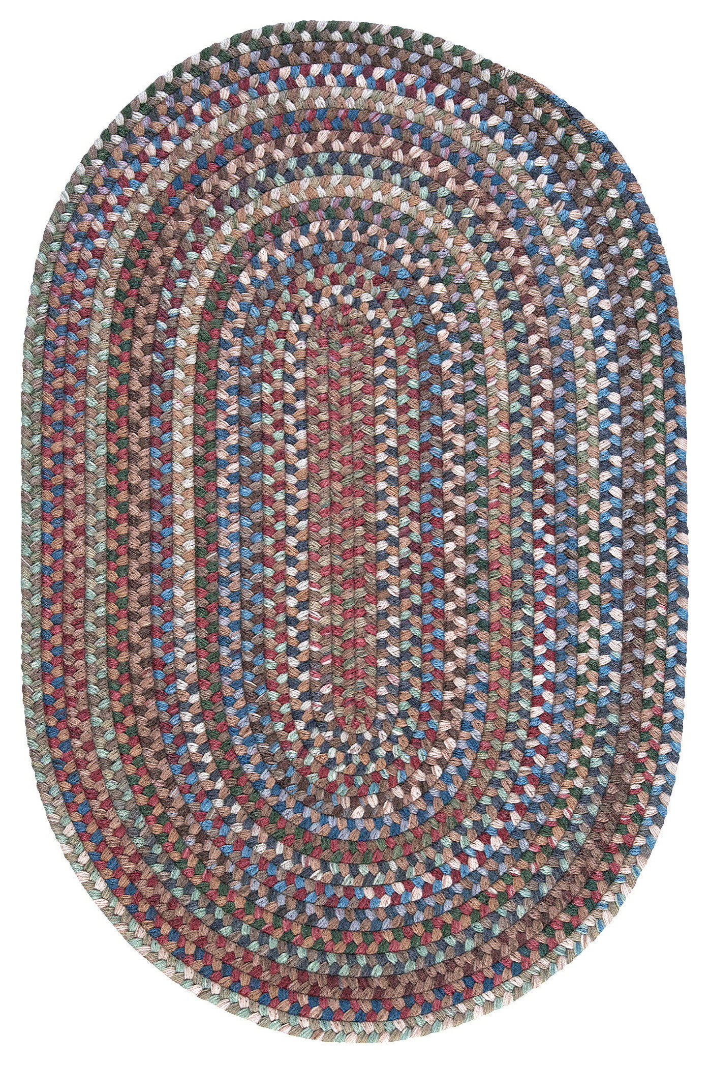 Oak Harbour Variegated/Multi Indoor Rug Rustic Farmhouse OH48, 4'x6 ...