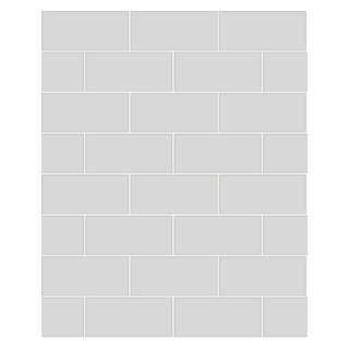 Parkway Light Grey Subway Tile Wallpaper, Sample - Wallpaper - by ...