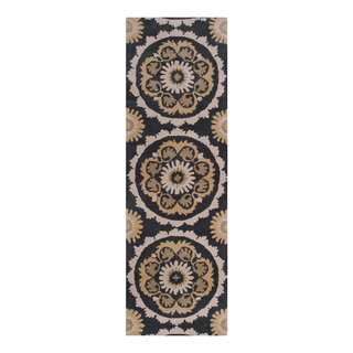 Hand Tufted Mosaic Wool Rug MOS-1063, 2'6" x 8' - Traditional - Hall ...
