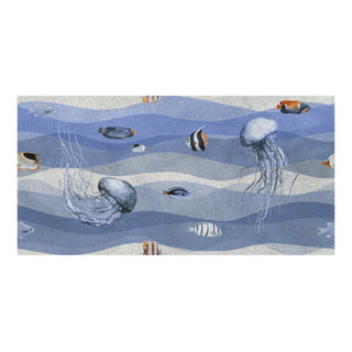 Dreamscape Pacific Porcelain Floor and Wall Tile - Beach Style - Wall ...