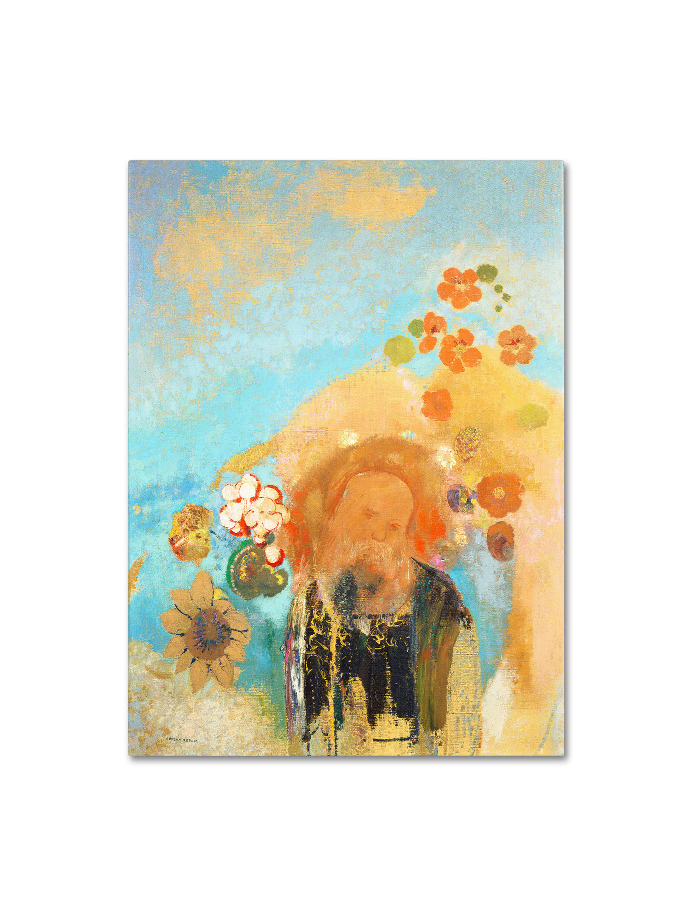 'Evocation of Roussel, 1912' Canvas Art by Odilon Redon, 18" x 24 ...
