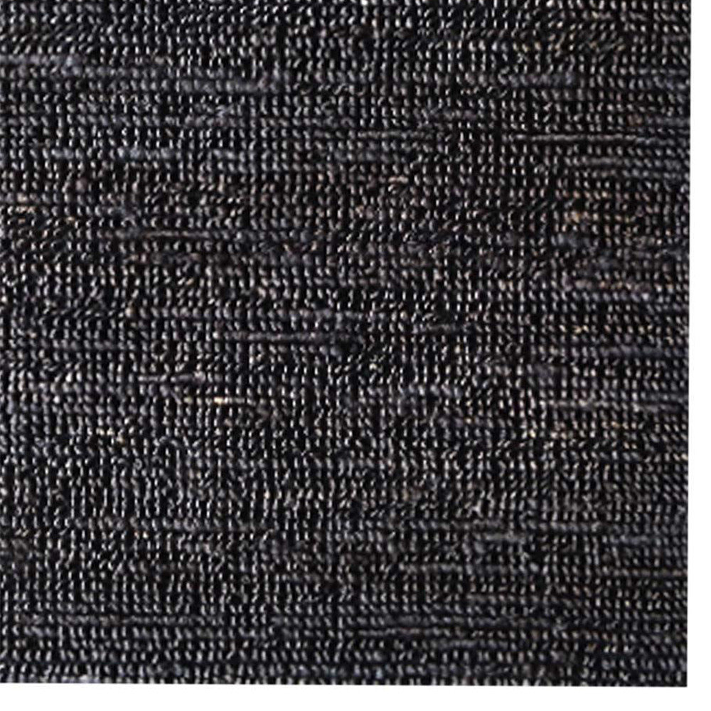 HAND WOVEN JUTE ECO-FRIENDLY SOLID AREA RUGS, Charcoal, Solid, Outdoor Indoor, [Rectangle] 8'x10 ...