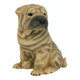 Shar Pei Puppy Statue - Contemporary - Decorative Objects And Figurines ...