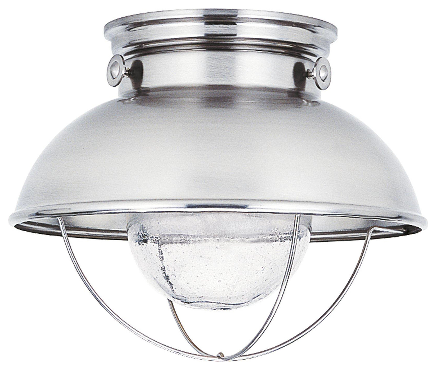 Seagull 886993S98 LED Outdoor Flush Mount SeaGull Sebring Stainless ...