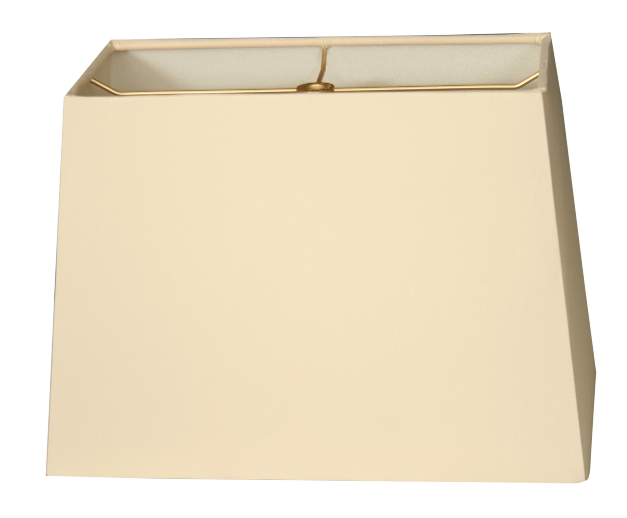 Rectangle Hard Back Lamp Shade, Linen Beige, (6x12)x(8x14)x10 ...