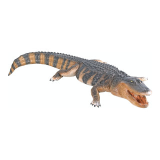 Stalking Swamp Alligator Statue - Contemporary - Garden Statues And ...