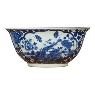 Legend of Asia Dynasty Bird Floral Medallion Motif Bowl 1215 - Asian ...