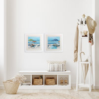 Sunny Beach Time Wall Art, 2-Piece Set - Beach Style - Prints And Posters - by PROPAC IMAGES | Houzz