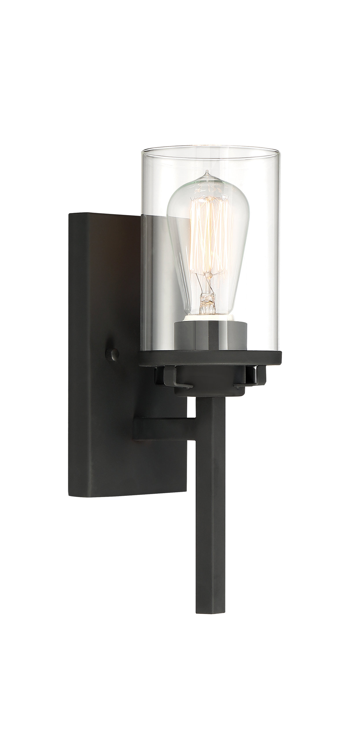 Jedrek 1-Light Wall Sconce, Black - Transitional - Wall Sconces - by ...