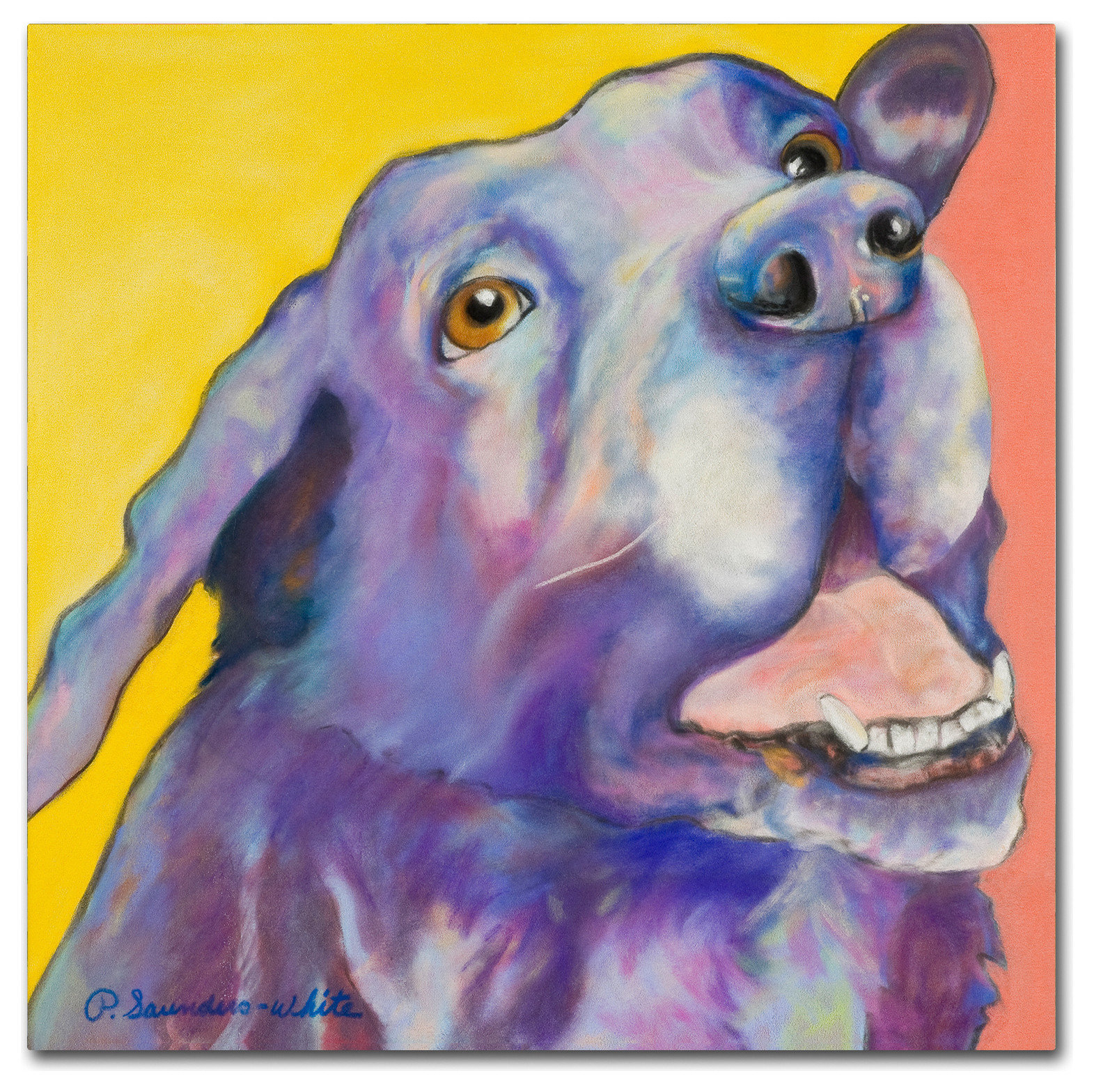 Pat Saunders-White 'Shadow' Canvas Art, 18"x 18" - Contemporary ...