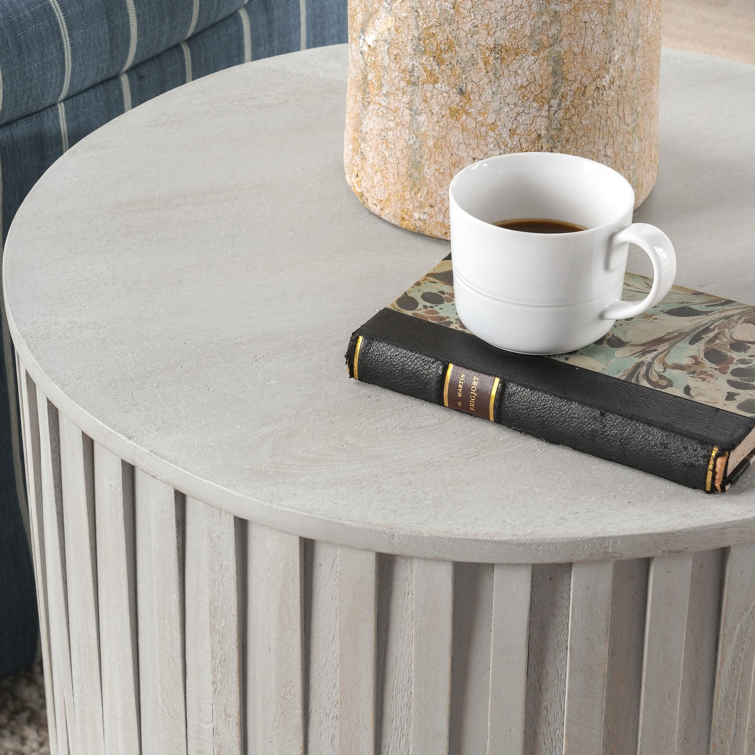 Maya Round End Table By Kosas Home - Farmhouse - Side Tables And End ...