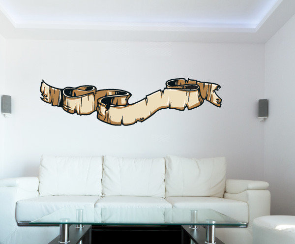 Scroll Vinyl Wall Decal ScrollUScolor004, 23 in. - Contemporary - Wall ...