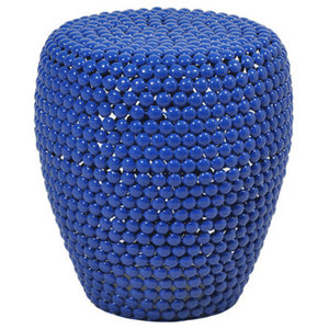 Global Archive Round Capiz Accent Table, Natural - Beach Style - Side ...