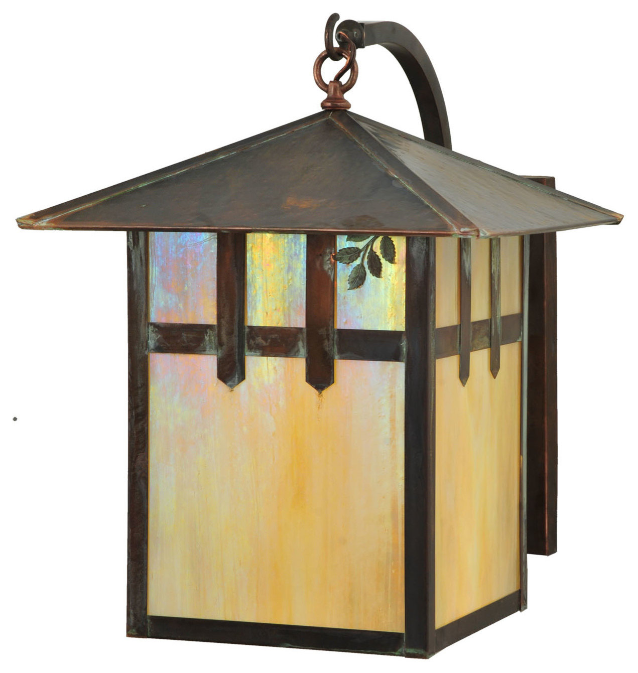 Seneca Double Cross Mission W and Branch Curved Arm Wall Sconce ...