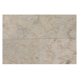 Sahara Gold Marble Tiles, Honed Finish, Sample - Traditional - Wall And ...