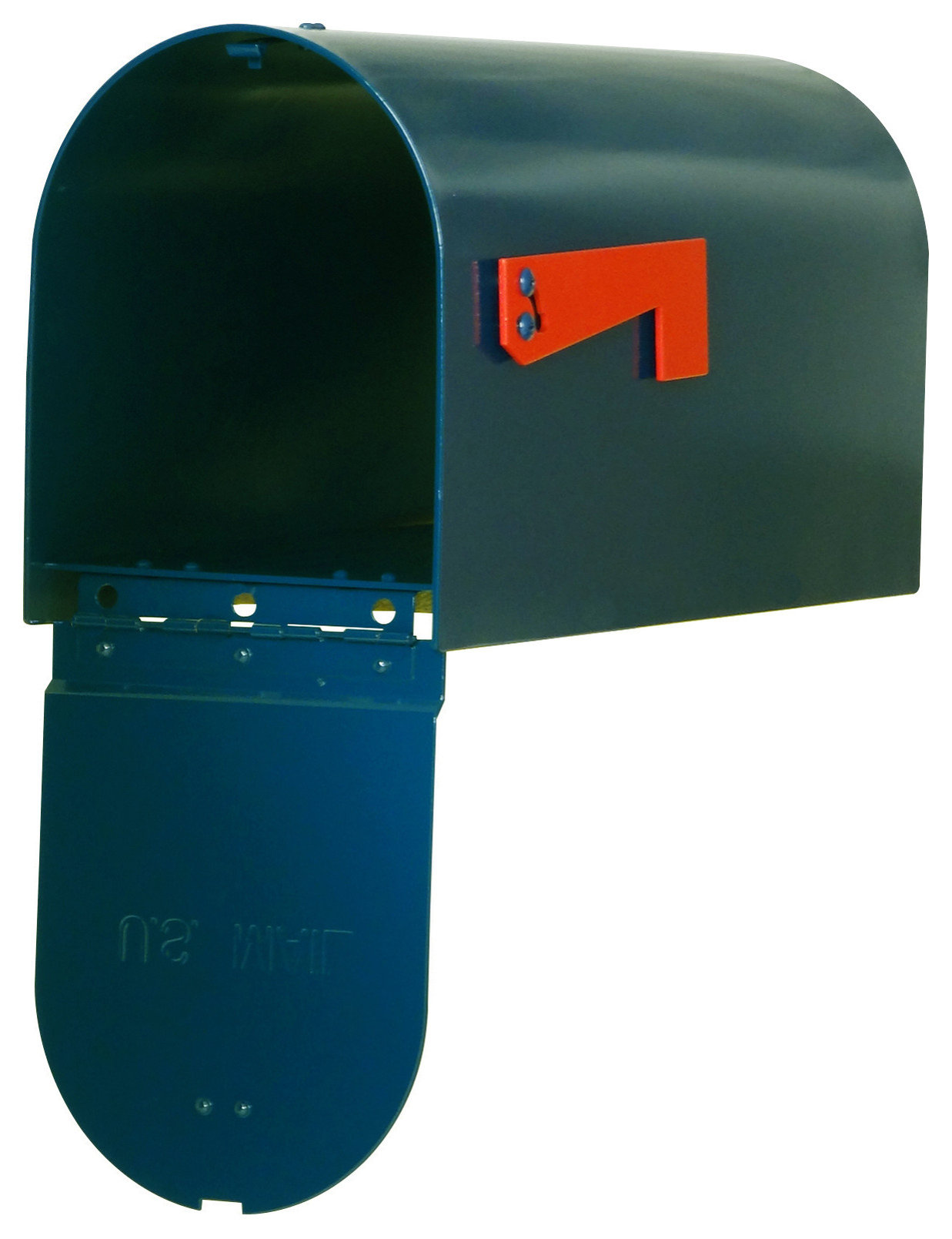 Mid Modern Rigby Curbside Mailbox, Blue - Contemporary - Mailboxes - by ...