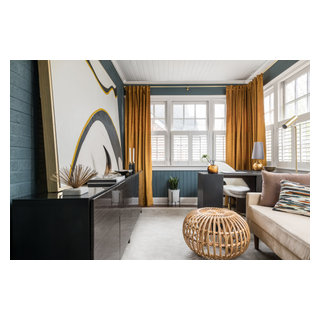 Small Home Office Update - Modern - Home Office - Atlanta - by Tunde ...