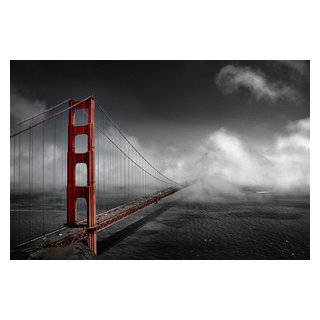 Golden Gate Bridge Fine Art Metal Picture, 60x40 - Contemporary - Fine ...