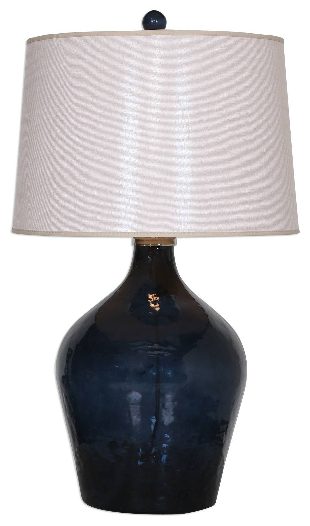 Uttermost Lamone Blue Glass Lamp - Transitional - Table Lamps - by ...