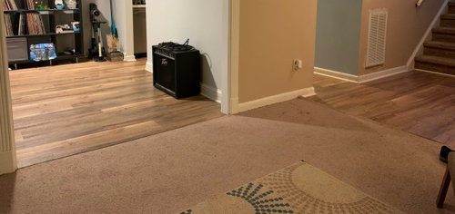 matching adjacent floor