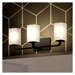 Luxury Contemporary Bath Light, Midnight Black - Transitional ...