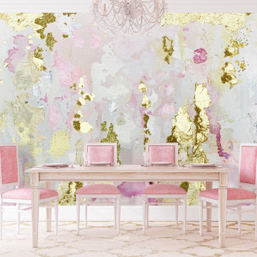 Gold Wall Mural - Photos & Ideas | Houzz