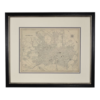 Original Vintage 1920s Washington D.C. Map, Framed - Traditional ...