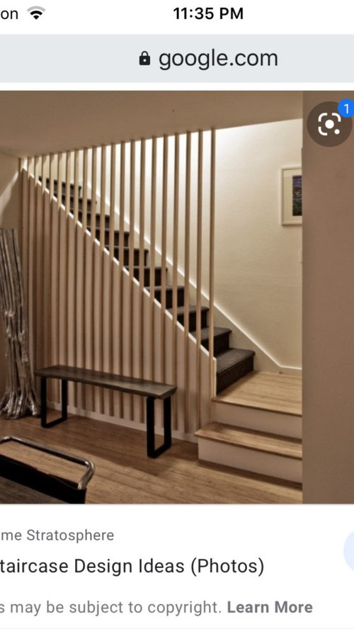 Modern Staircase Slatted Wall Feature Wanted
