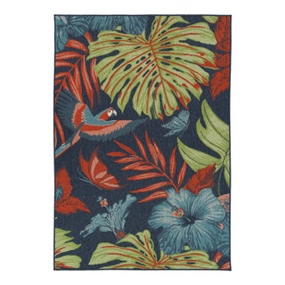 Kaleen Amalie Collection Indoor Outdoor Area Rug, Navy, 1'9" x 3', 1'9 ...