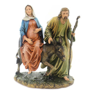 Christmas La Posada Figurine Mary Joseph Donkey Holiday Figurines, 10 ...