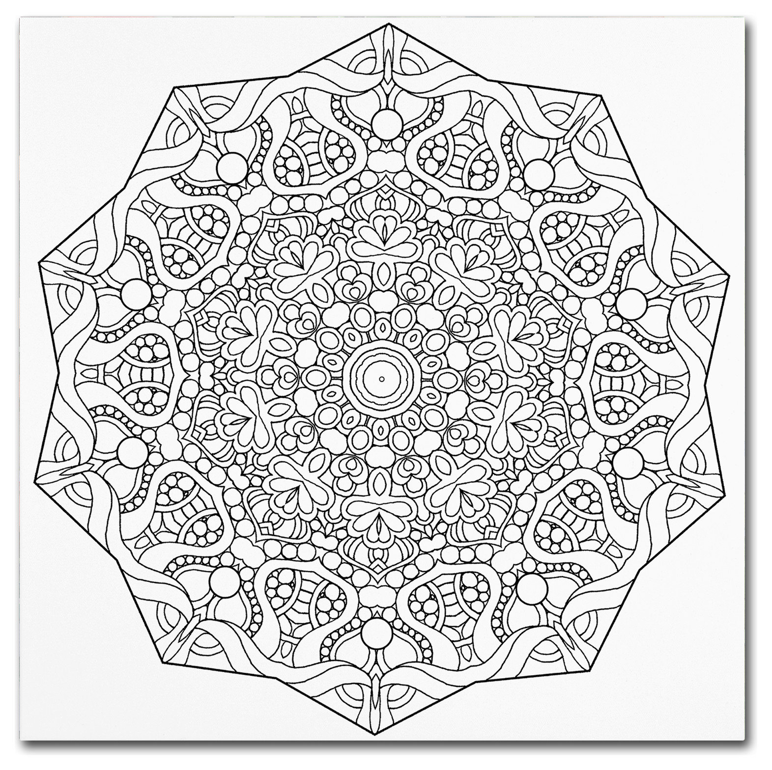 Kathy G. Ahrens 'Mixed Coloring Book 8' Canvas Art, 35"x35 ...