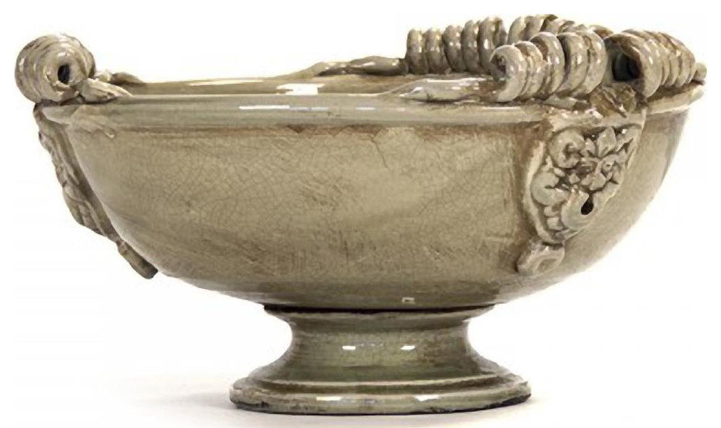 Classic Grey Pottery Vase Décor - Traditional - Vases - by EuroLuxHome ...