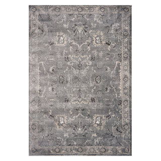 KAS Hue 4708 Farrah Rug, Grey, 7'10"x9'10" - Contemporary - Area Rugs ...