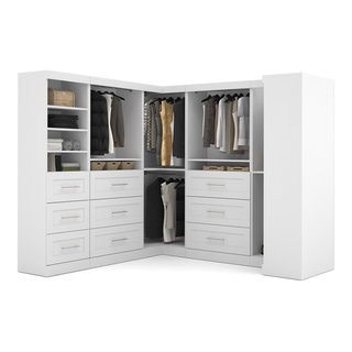Bestar Pur By Bestar 100 Storage Kit, White - Closet Organizers - by ...