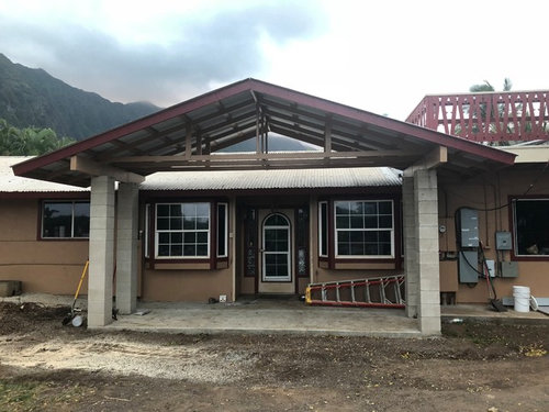 Front entry gable roof