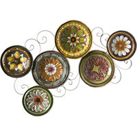SEI Furniture Zamora Hand Painted and Glazed Wall Art-Scattered ...