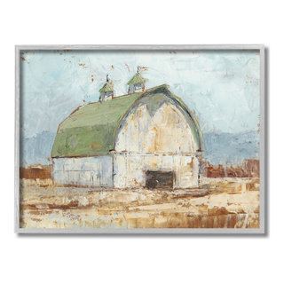 Natural Earth Painted Barn, 11 x 14 - Farmhouse - Prints And Posters ...