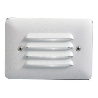 Landscape 2700K LED Louvered Mini Step in White, 5.000 - Transitional ...