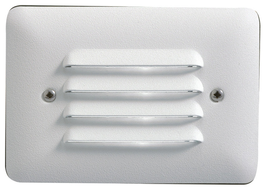 Landscape 2700K LED Louvered Mini Step in White, 5.000 - Transitional ...