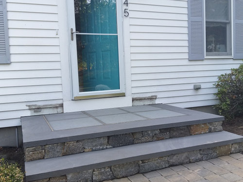 Bluestone steps and landing