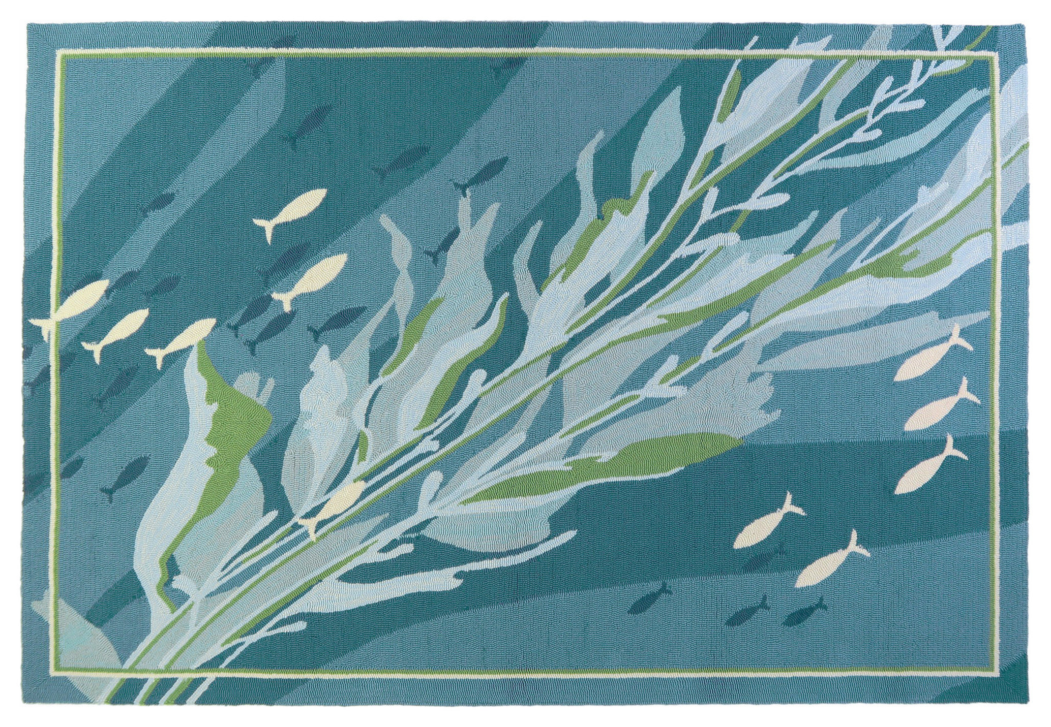 Floating Sea Grass Homefires Sea Themed Coastal Area Rug, 7x5' - Beach ...