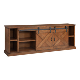 Legends Home Farmhouse 85 inch TV Stand for TVs up to 95 inches, Aged ...