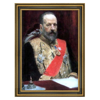 Ilia Efimovich Repin Portrait of Sergey Vitte (study) Framed Canvas ...