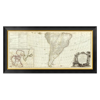 A New Map, Whole Continent, America (Southern Section), 1786, 34"x1.5 ...