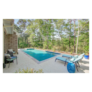 Ferg-Aqua Blue Pebble Sheen - Pool - Houston - by Supreme Pools & Spas ...