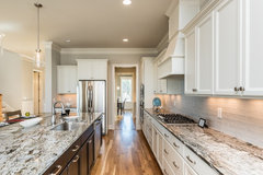 Leathered Blue Dunes Granite kitchen ideas