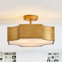3-Light Modern Gold Semi-Flush Mount Lighting - Contemporary - Flush-mount Ceiling Lighting - by ...
